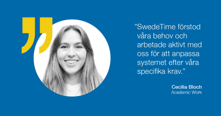 Hur SwedeTime stödjer Academic Work i schemaläggningen - SwedeTime